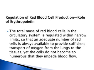 General physiology - Genesis of blood cells | PPTX