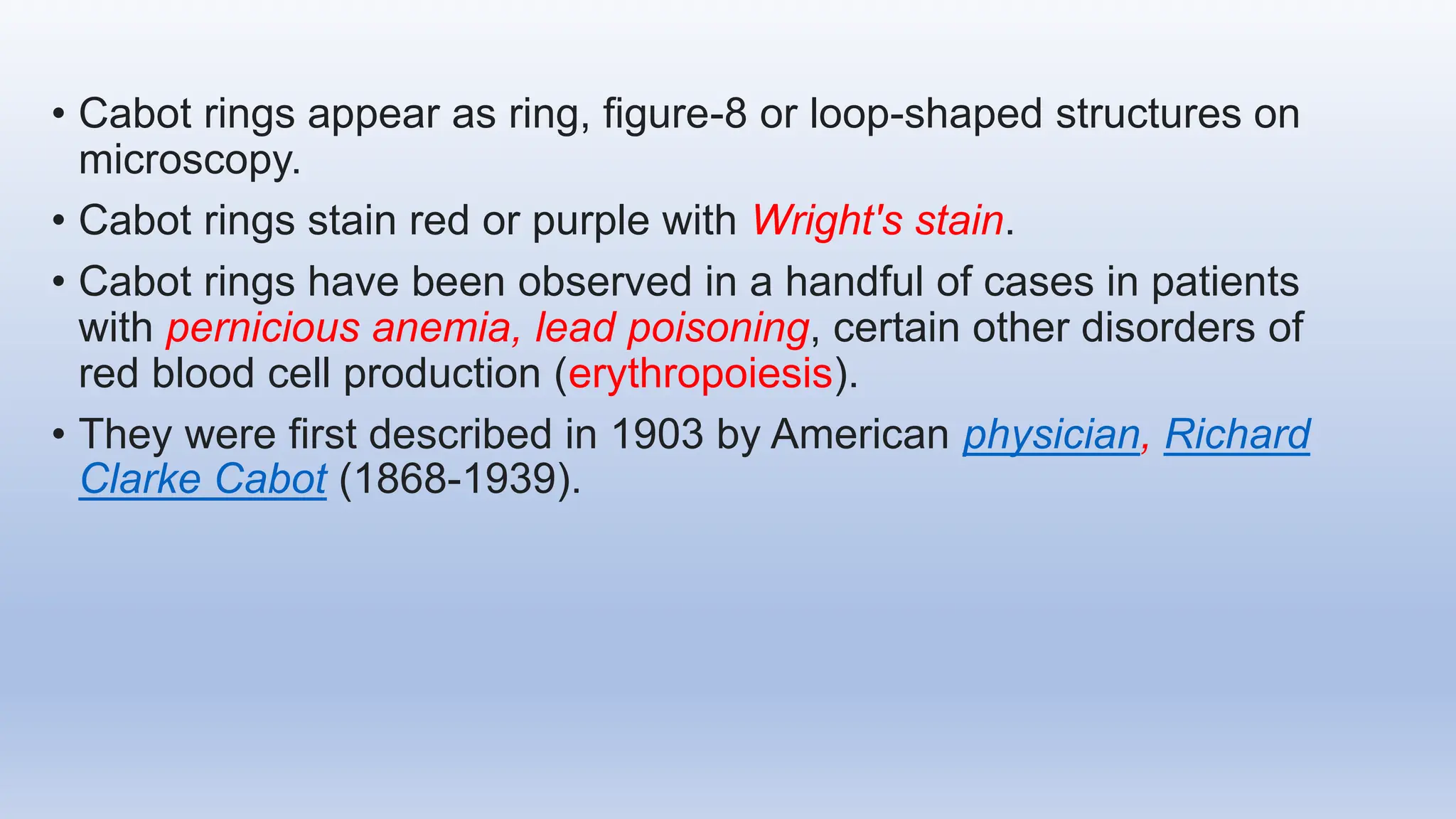 Genesis of Cabot Rings in Blood Abnormalities.pptx