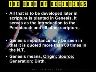 Genesis and Old Testament Basics | PPT