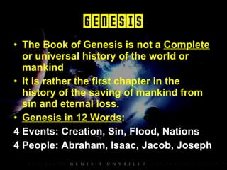 Genesis and Old Testament Basics | PPT