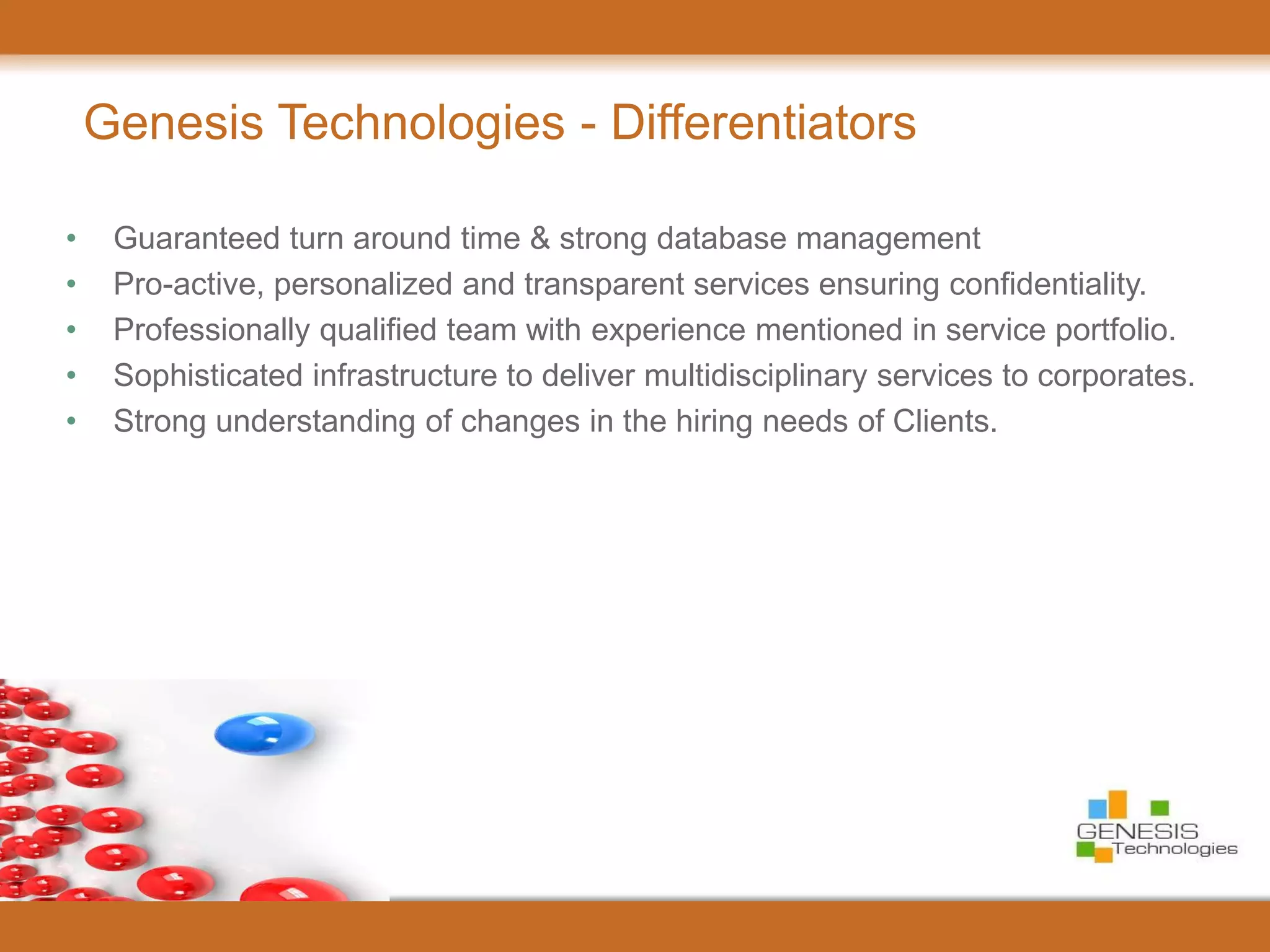 Genesis Technologies | PDF