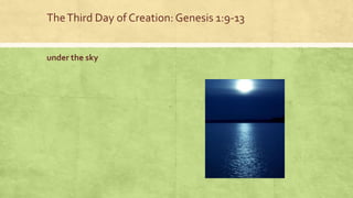 Genesis third day of creation | PPTX