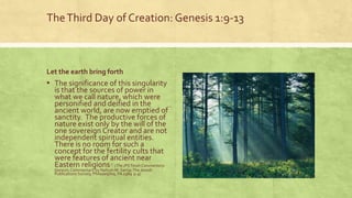 Genesis third day of creation | PPTX
