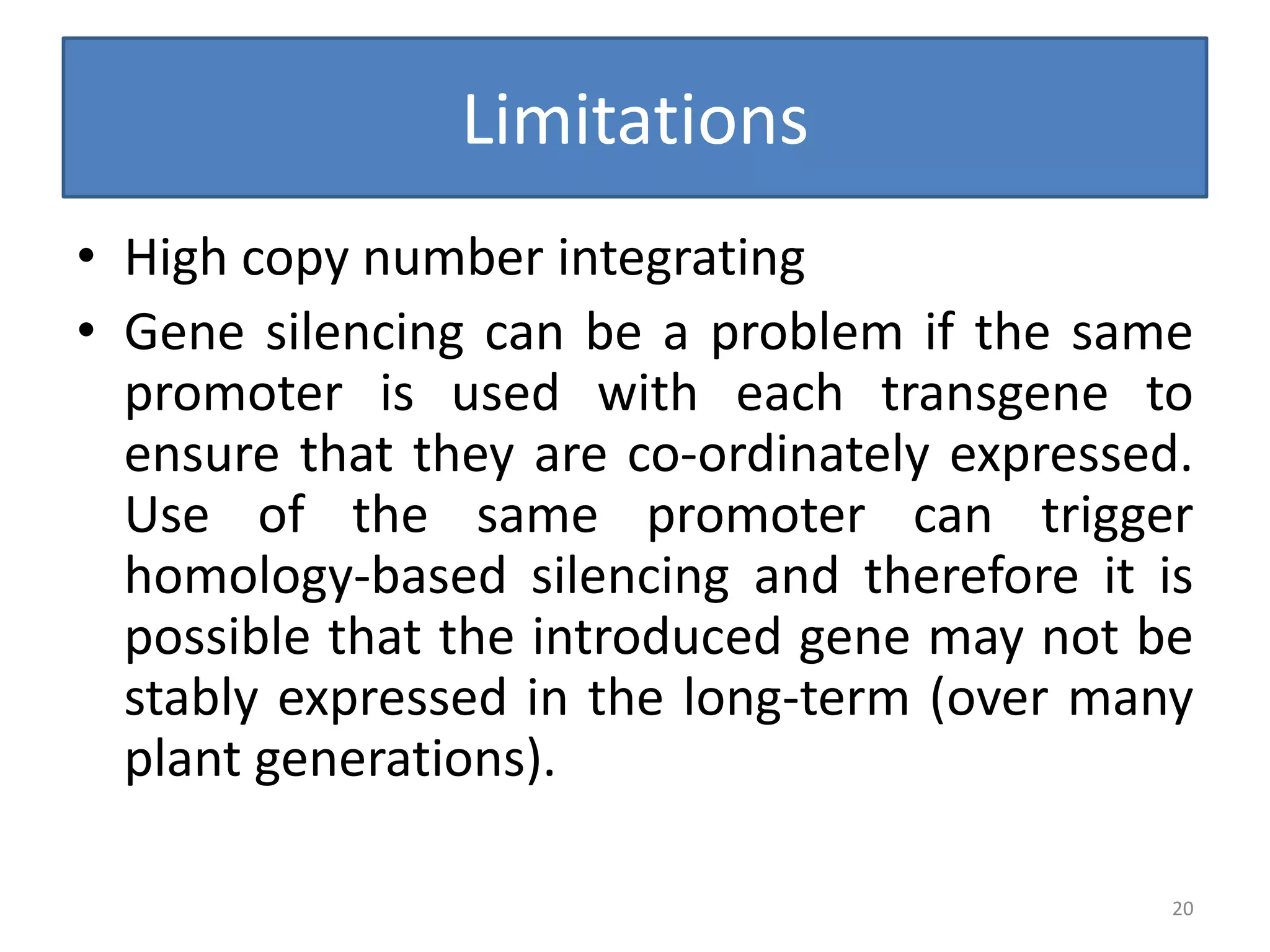 Gene stacking and its materiality in crop improvement | PDF