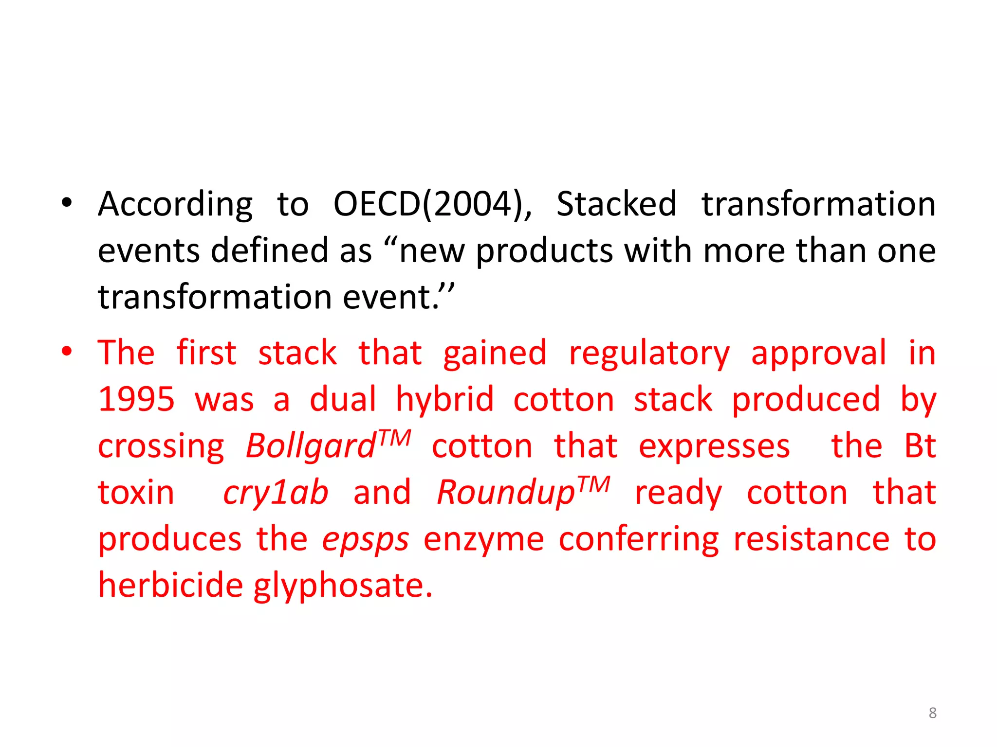 Gene stacking and its materiality in crop improvement | PDF