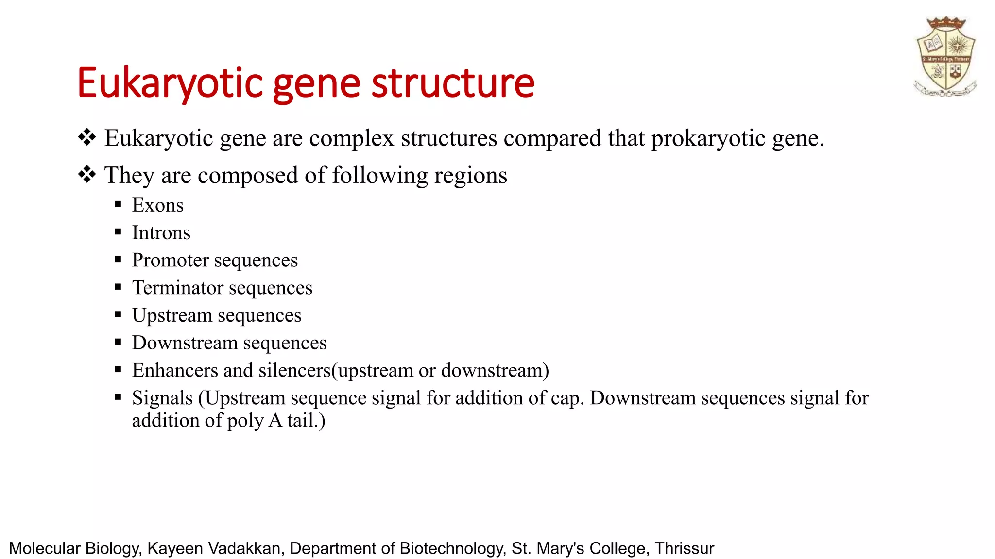 Gene structure | PPTX