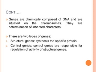 Gene structure and its characteristics | PPTX