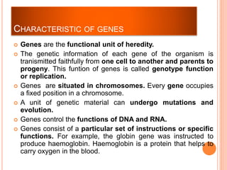 Gene structure and its characteristics | PPT