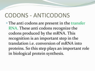 Gene structure and expreession | PPTX