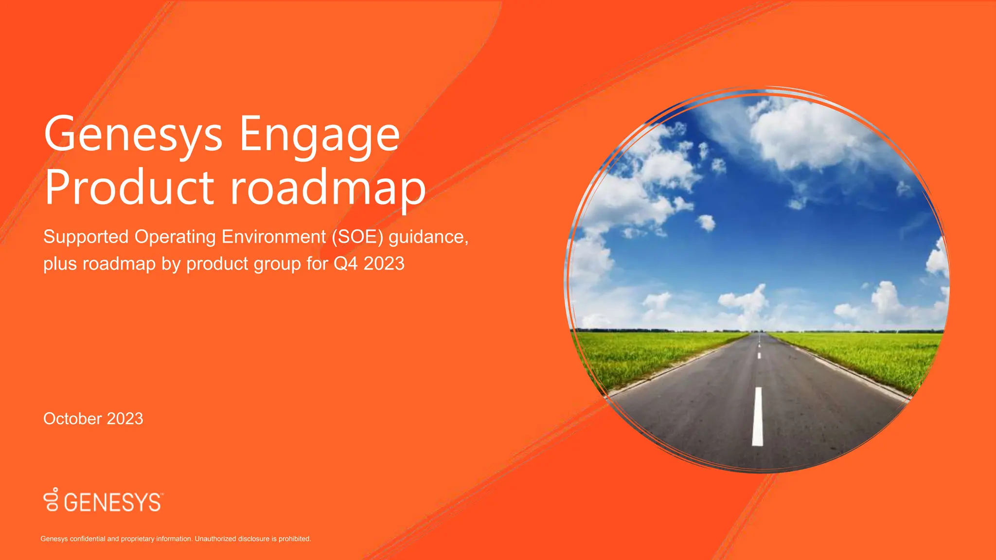 Genesys Engage Contact Center Product Roadmap.PPTX