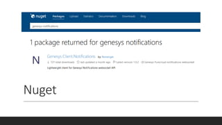Genesys Notifications to Azure | PPTX