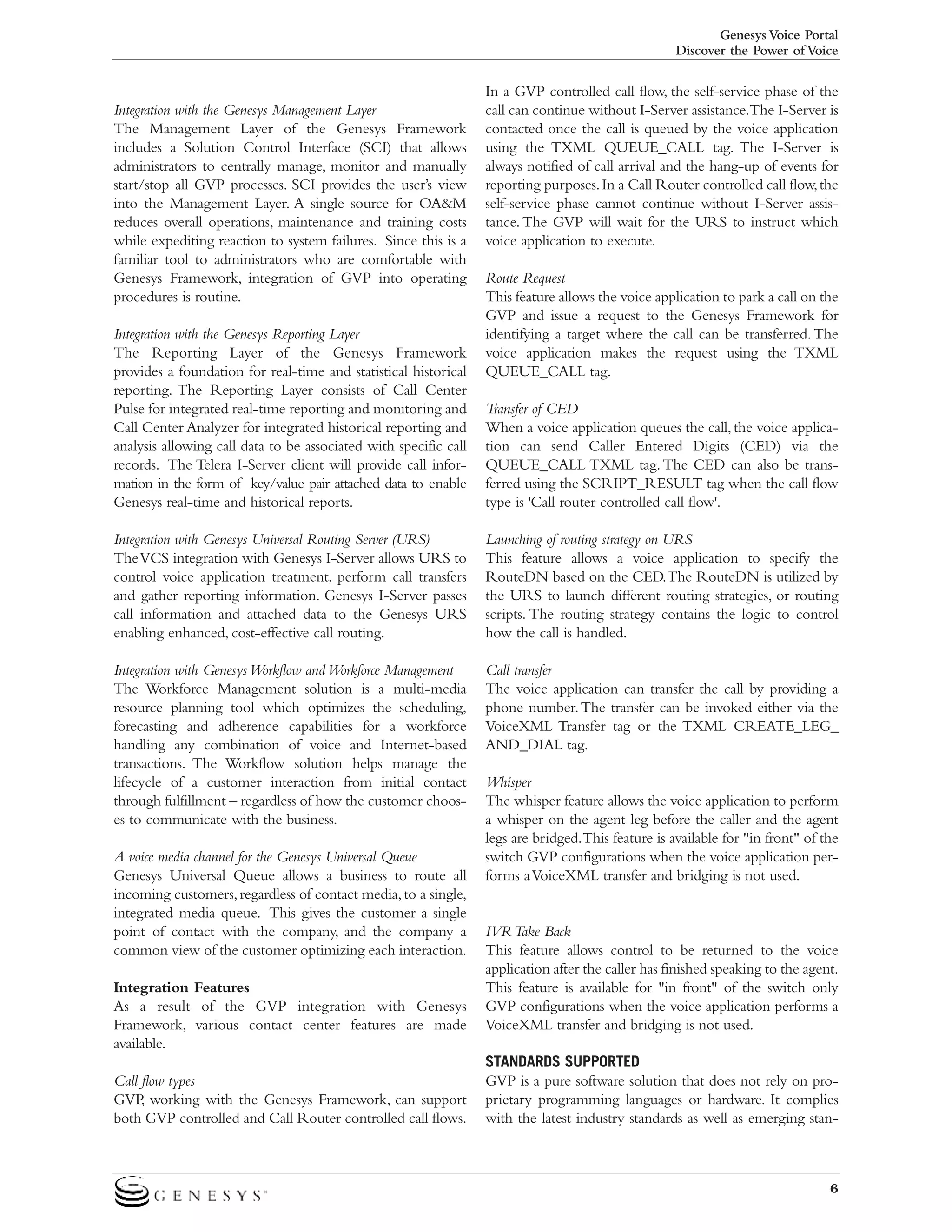 Genesys voice portal whitepaper | PDF