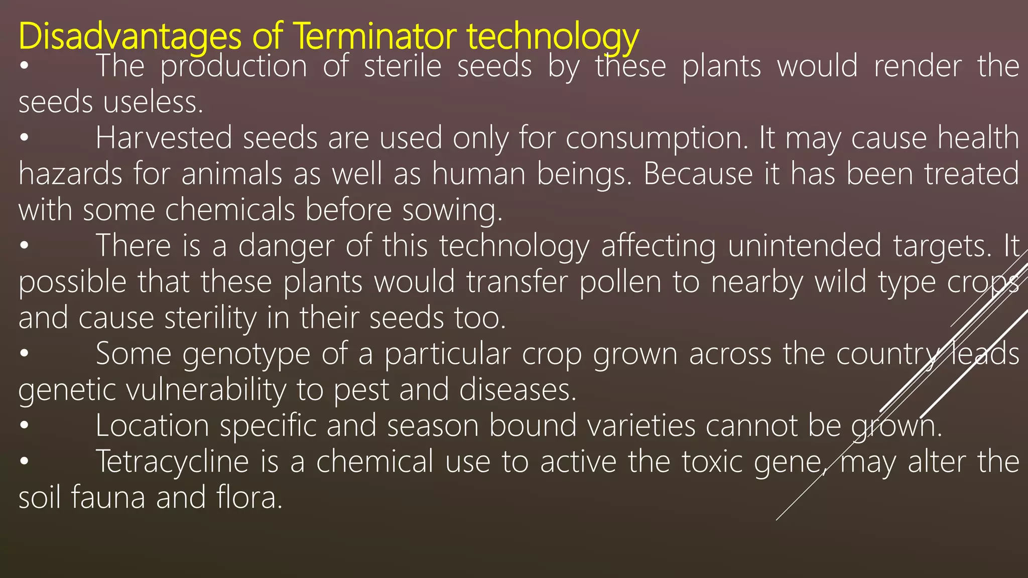 Terminator Gene Technology | PPTX