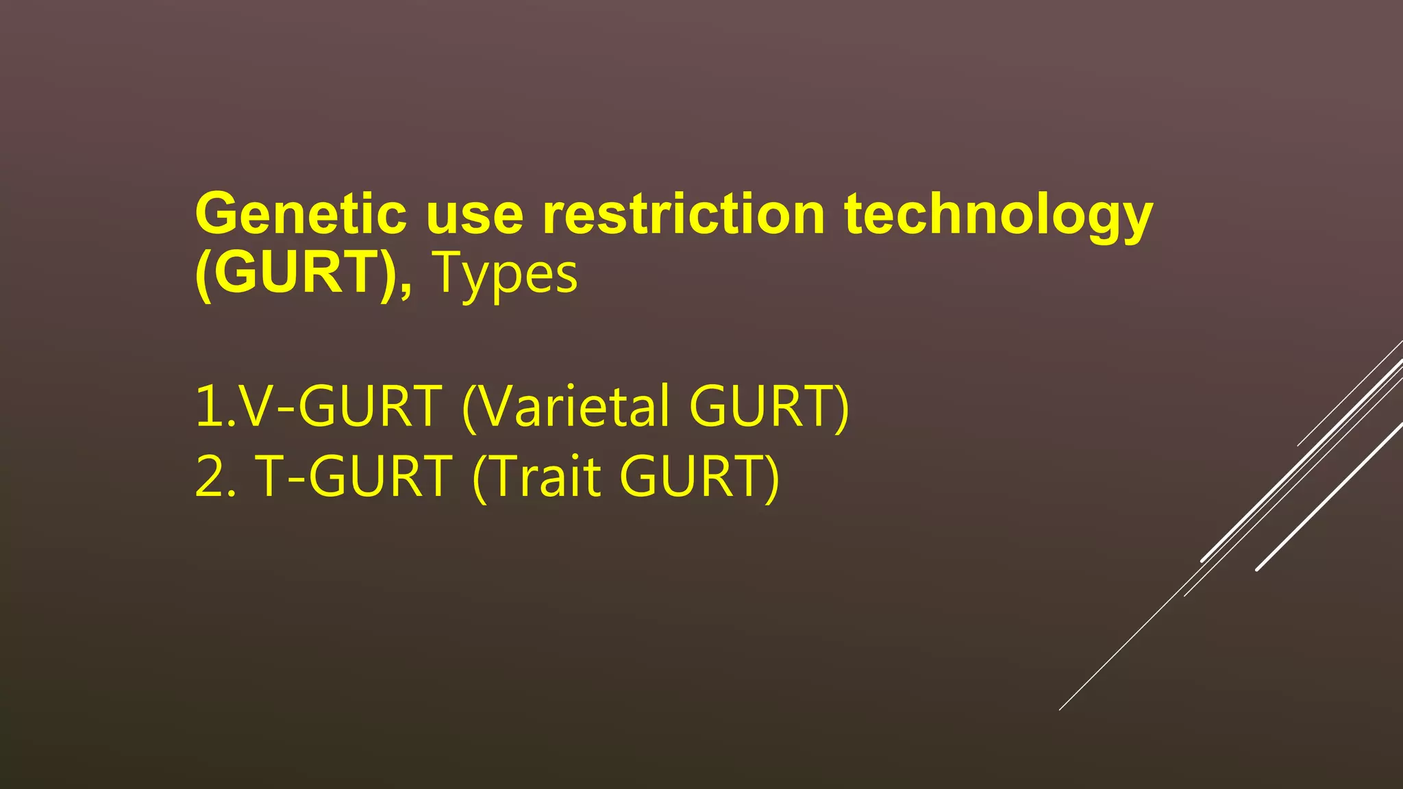 Terminator Gene Technology | PPTX