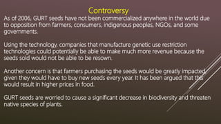 Terminator Gene Technology | PPTX