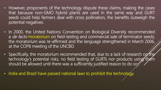 Terminator Gene Technology | PPTX