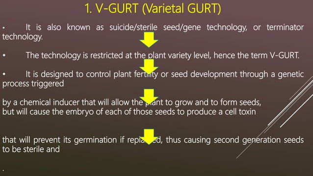 Terminator Gene Technology | PPTX