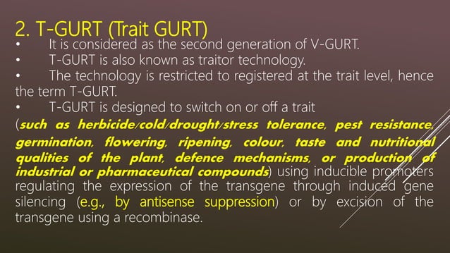 Terminator Gene Technology | PPTX