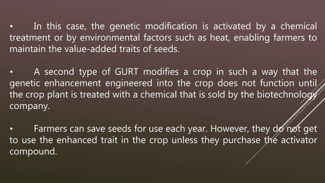 Terminator Gene Technology | PPTX