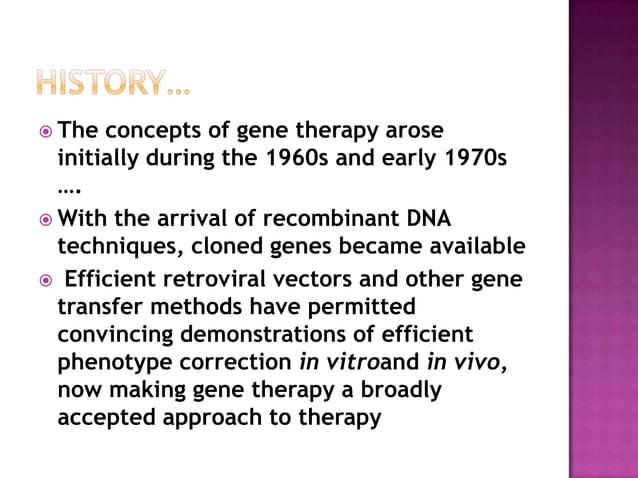 Gene therapy | PPT