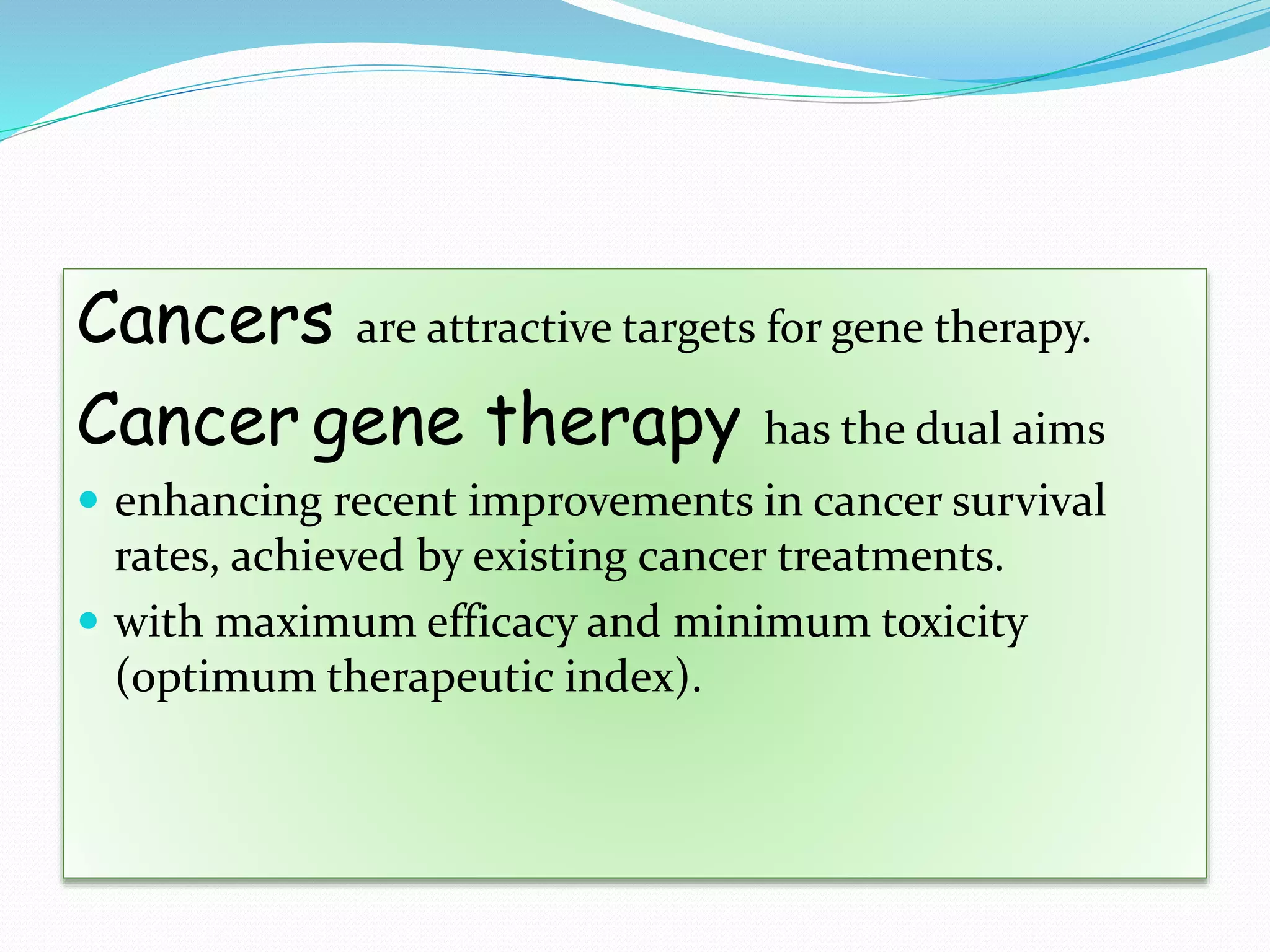 Cancer Gene therapy | PPTX