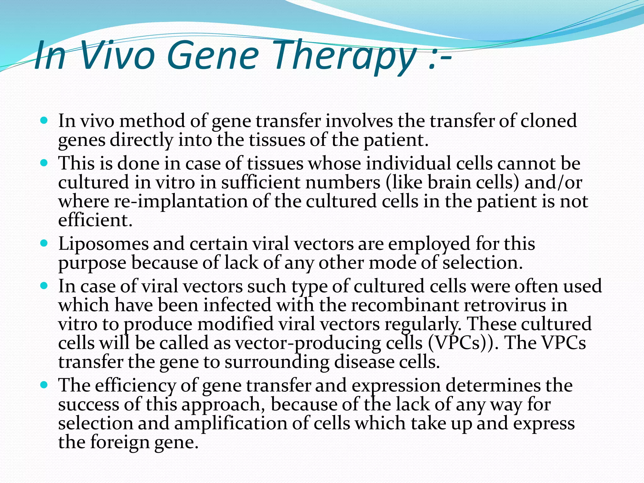 Gene therapy | PPTX