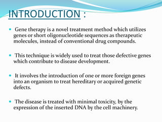 Gene therapy | PPTX