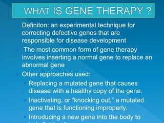 Gene therapy | PPT
