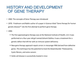 Gene therapy | PPTX