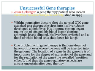 Gene therapy for Biotechnologist | PPTX