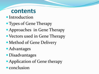 Gene therapy | PPTX