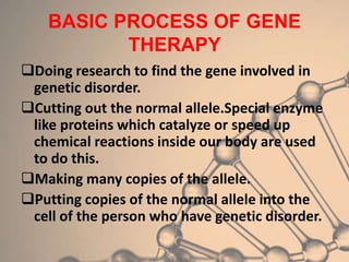 Gene therapy | PPTX | Cancer | Diseases and Conditions