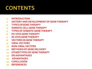 Gene therapy | PPTX