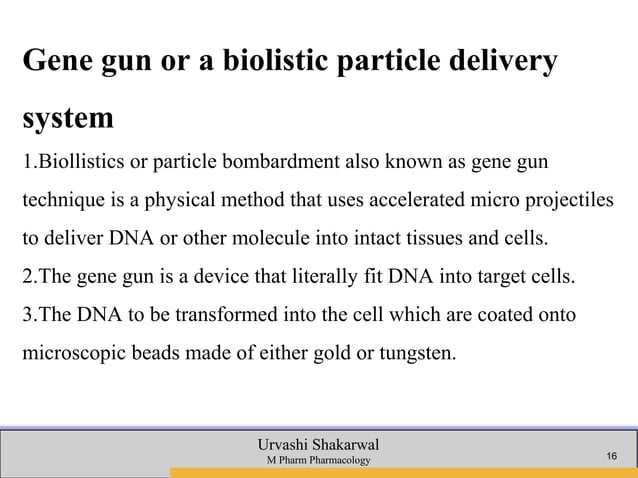 Gene Therapy, Applications and Recent advances | PPT