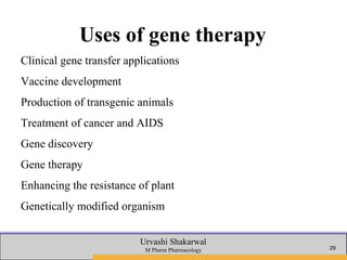 Gene Therapy, Applications and Recent advances | PPT