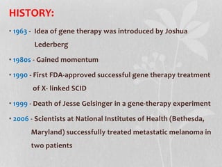 Gene therapy | PPTX