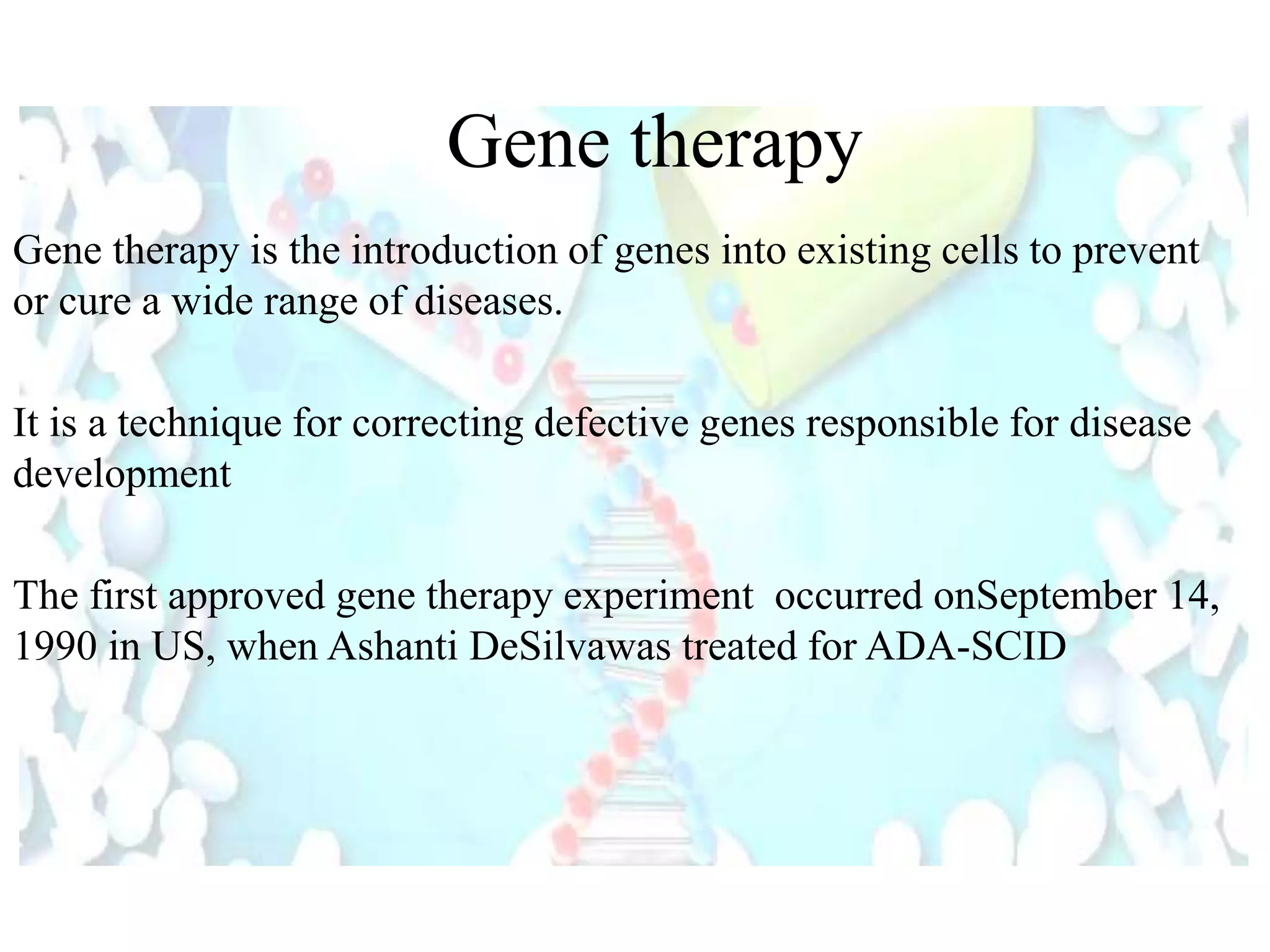 Gene therapy | PPTX