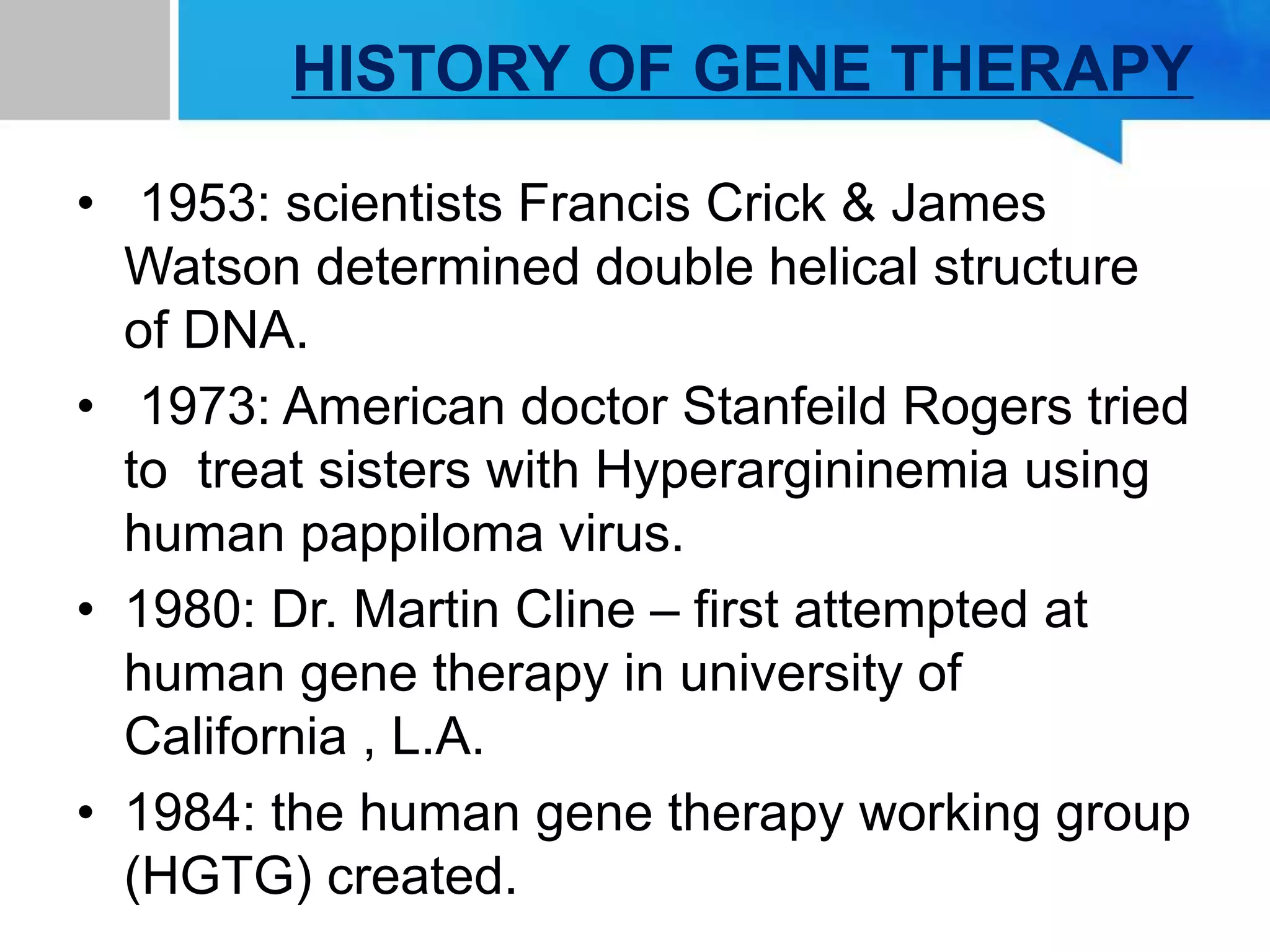 Gene therapy | PPTX
