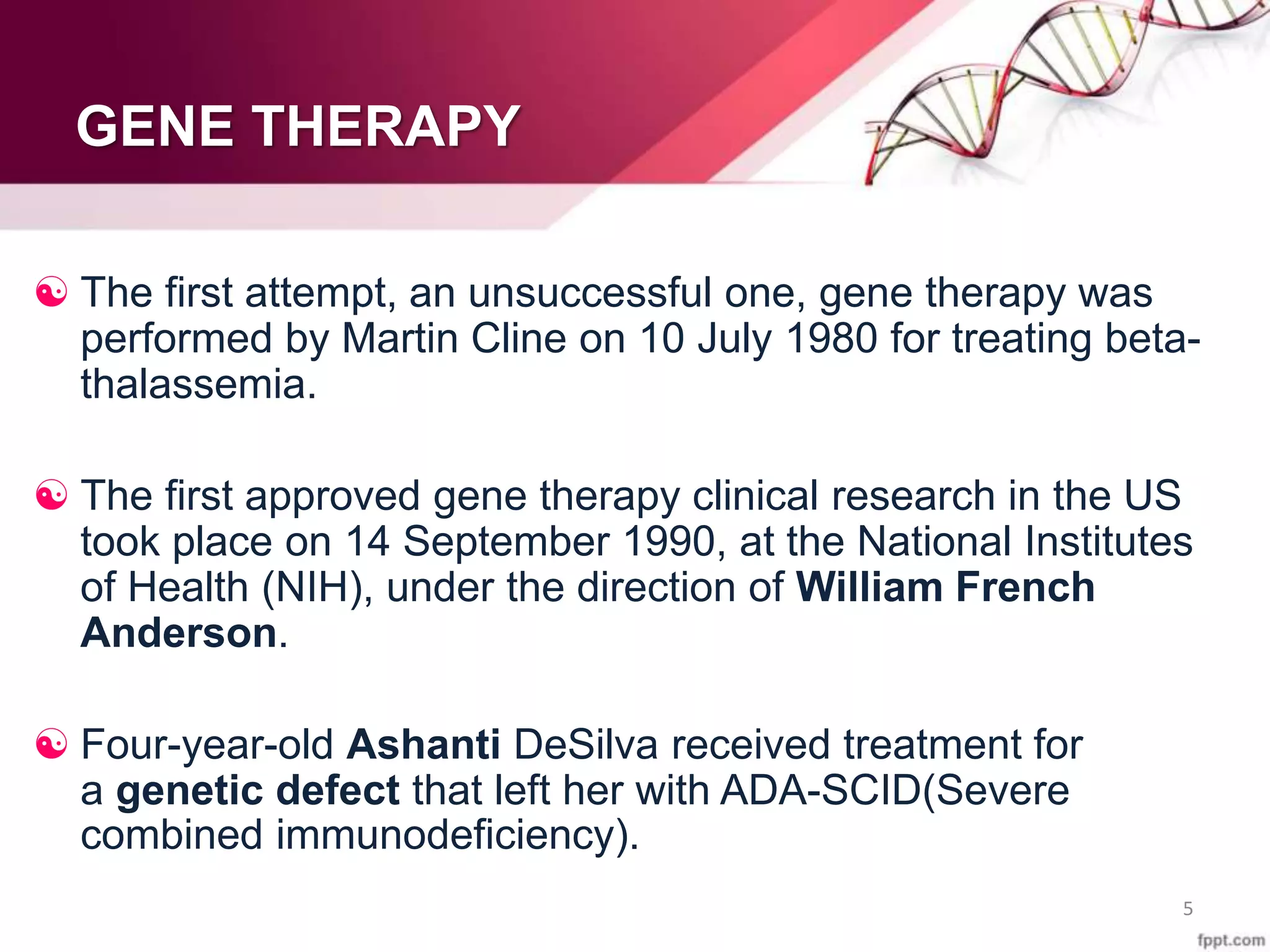 Gene therapy | PPTX