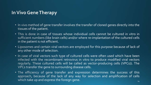 Gene Therapy-Types, Strategies, Approaches, Methods, Vectors, Clinical ...
