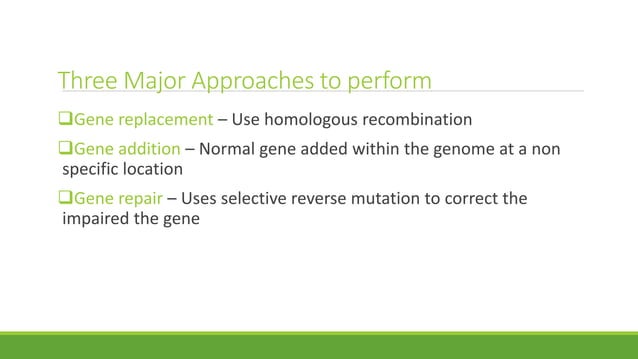 Basics of Gene Therapy | PPT