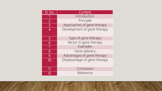 Gene therapy | PPTX
