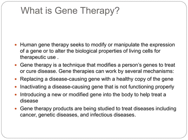 Gene therapy | PPT