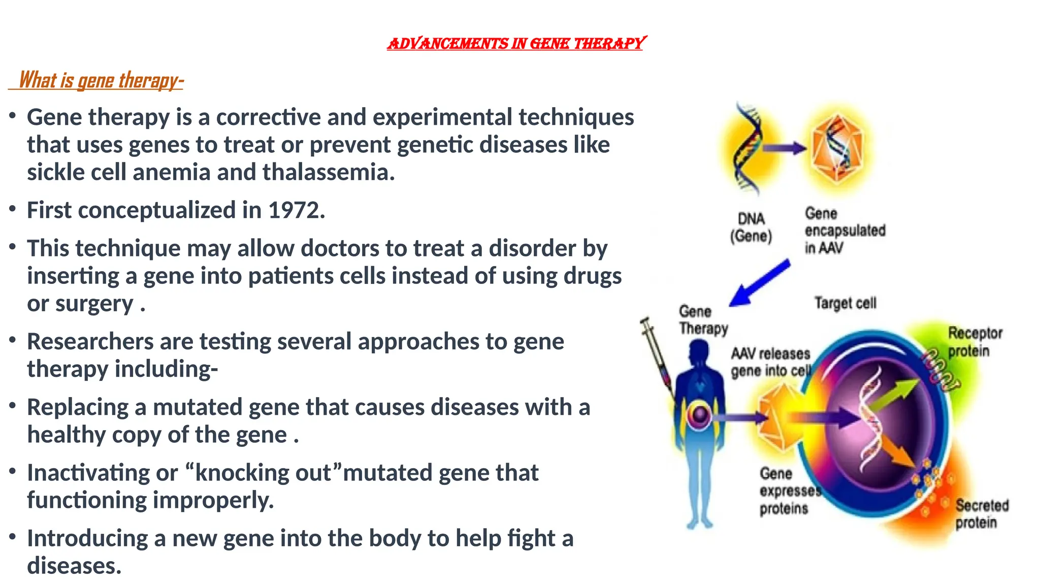 Gene therapy - gene corrective technique | PPTX