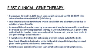 Gene therapy - gene corrective technique | PPTX
