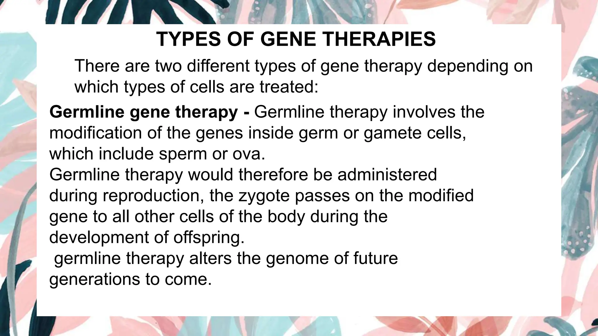 GENE THERAPY : introduction, advancements and applications | PPTX