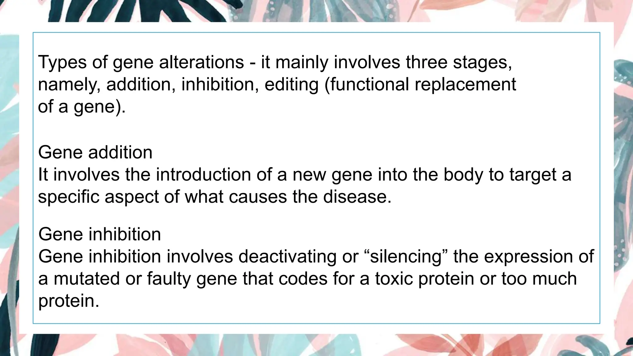 GENE THERAPY : introduction, advancements and applications | PPTX