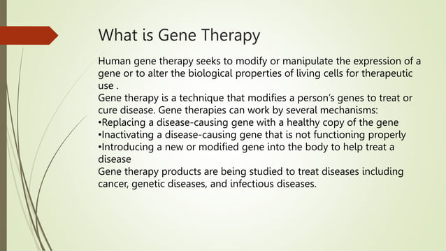 GENE THERAPY [Autosaved].pptx A brief explanation about Gene Therapy | PPT
