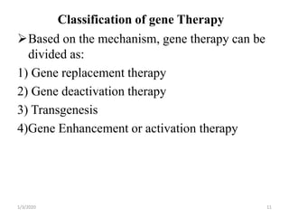 Gene therapy final | PPTX