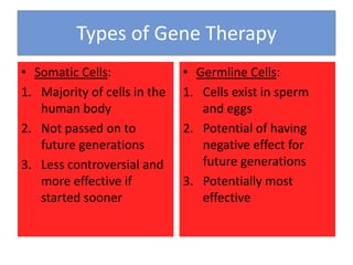Gene therapy pp | PPTX | Genetics | Science